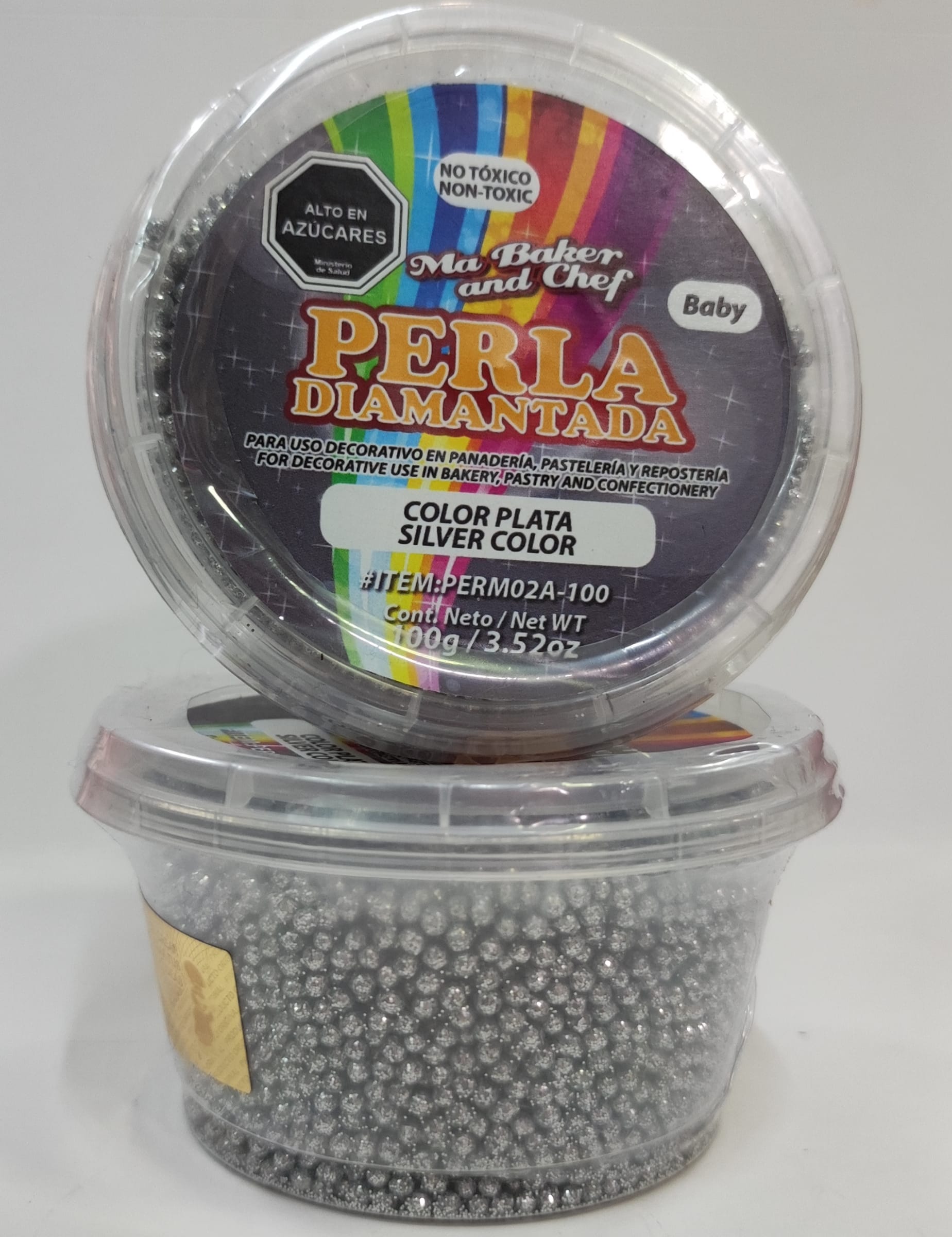 Perlas Diamantada Plata - Baby – moennestudio