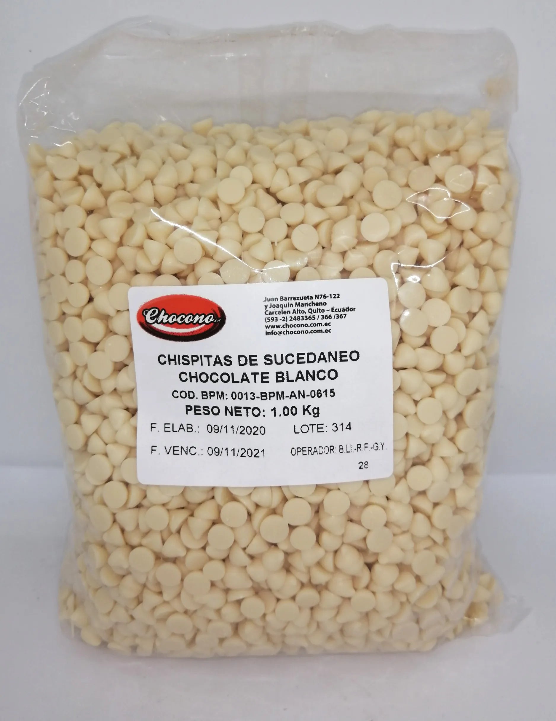 Chips Chocolate Blanco 1 kg – moennestudio