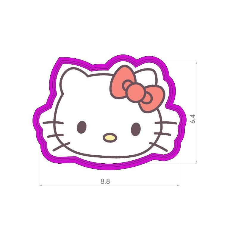 Cortador Hello Kitty Cara - Sanrio – moennestudio