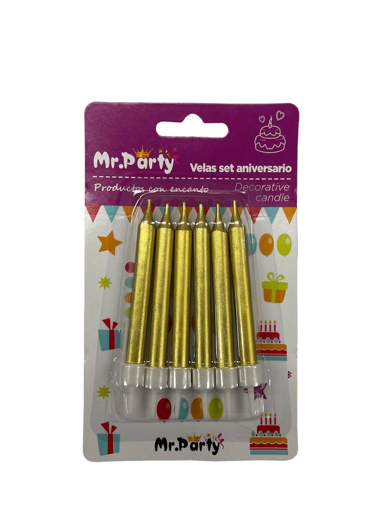 Set 6 Velas Doradas – moennestudio
